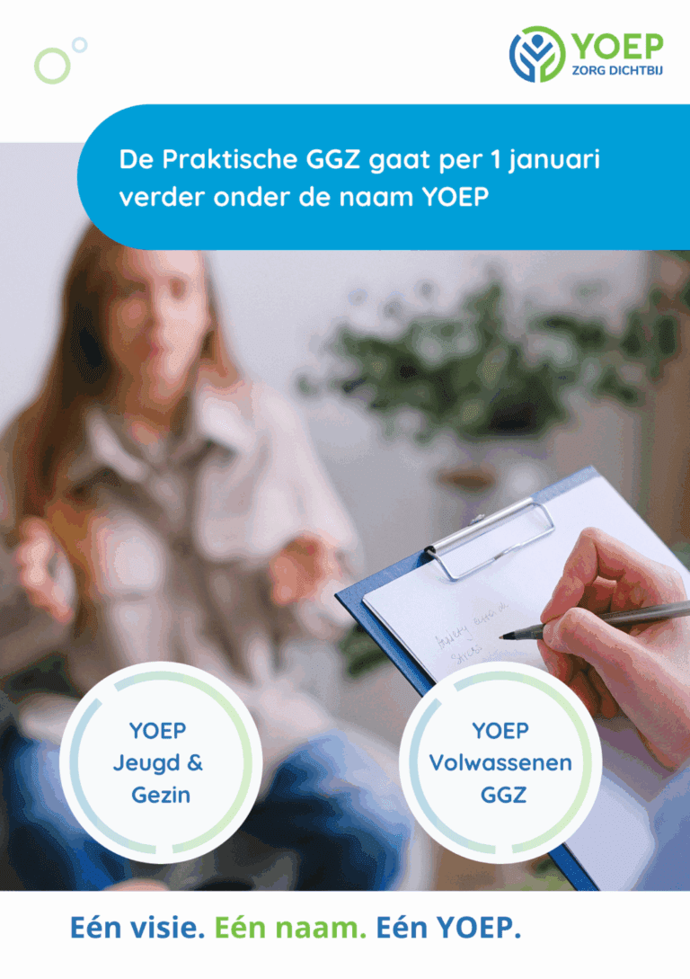 Nieuwe naam, vertrouwde gezichten: wij worden YOEP - De Praktische GGZ